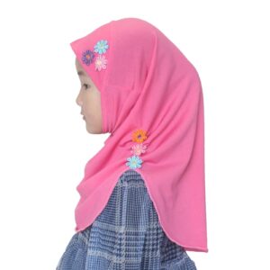 Modest Beauty Hijab Scarf Kids Girls Hijab Head Scarfs Flower Hijab for Baby