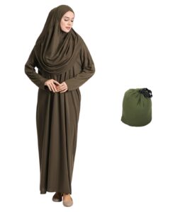 prien muslim dress for women with hijab, abaya, instant prayer clothes set, islamic wear, dubai kaftan jilbab burqa