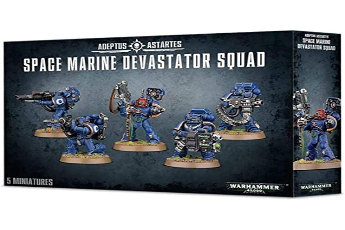 Games Workshop 99120101231" Space Marine Devastator Squad Plastic Kit, for 12 years to 99 years