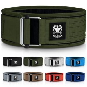 astra fitness men & women gym belt for weight lifting- amazing for squats, lunges, thrusters - athletes belt