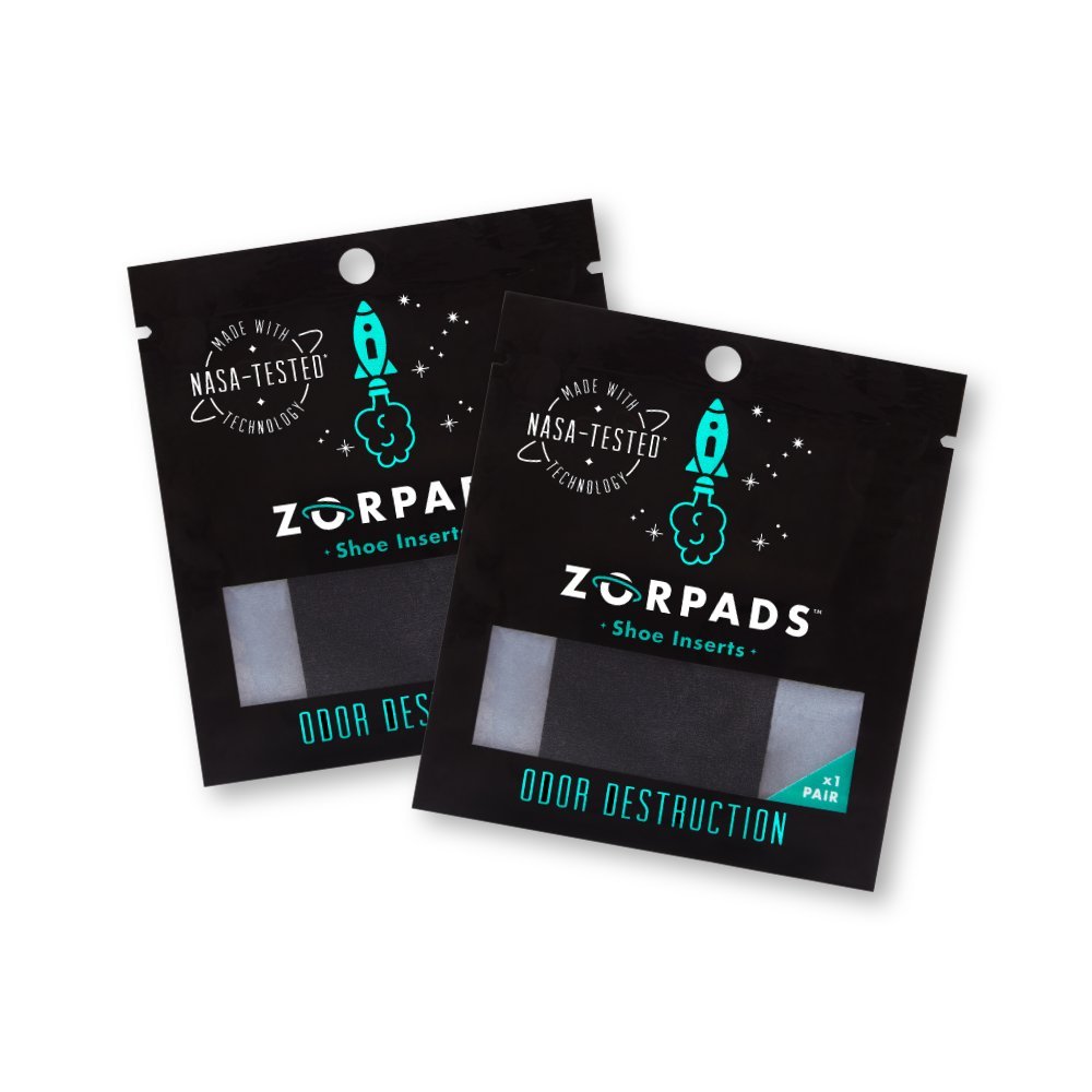 Zorpads Odor Eliminating Shoe Inserts Two Pairs - As Seen on Shark Tank