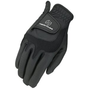 heritage elite show gloves, size 8, black