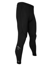 men's wetsuit swim compression leggings | dive skins surf tights water sunprotection pants | quick dry base layer running workout gym upf 50+ (black, m)