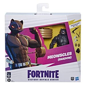 FORTNITE Hasbro Victory Royale Series Meowscles (Shadow) Deluxe Pack Collectible Action Figure with Accessories - Ages 8 and Up, 6-inch