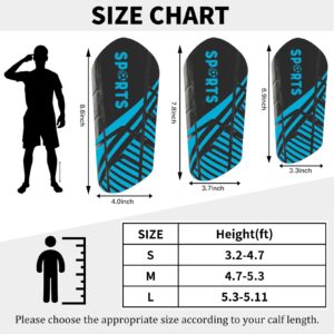 Soccer Shin Guards for Kids Youth, Shin Guard and Shin Guard Sleeves for Boys and Girls for Football Games EVA Cushion Protection Reduce Shocks and Injuries