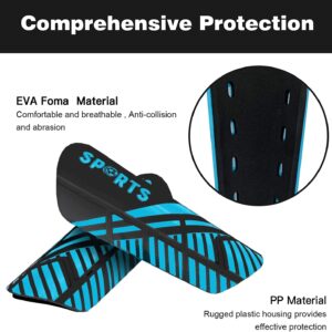 Soccer Shin Guards for Kids Youth, Shin Guard and Shin Guard Sleeves for Boys and Girls for Football Games EVA Cushion Protection Reduce Shocks and Injuries