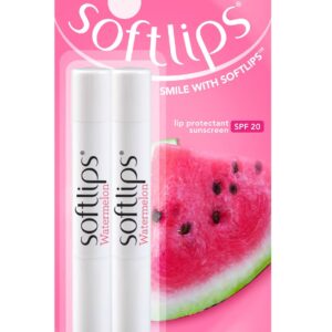 Softlips Protectant/Sunscreen SPF 20 Assorted Fun Flavors Lip Balm,2 Count (Pack of 6)