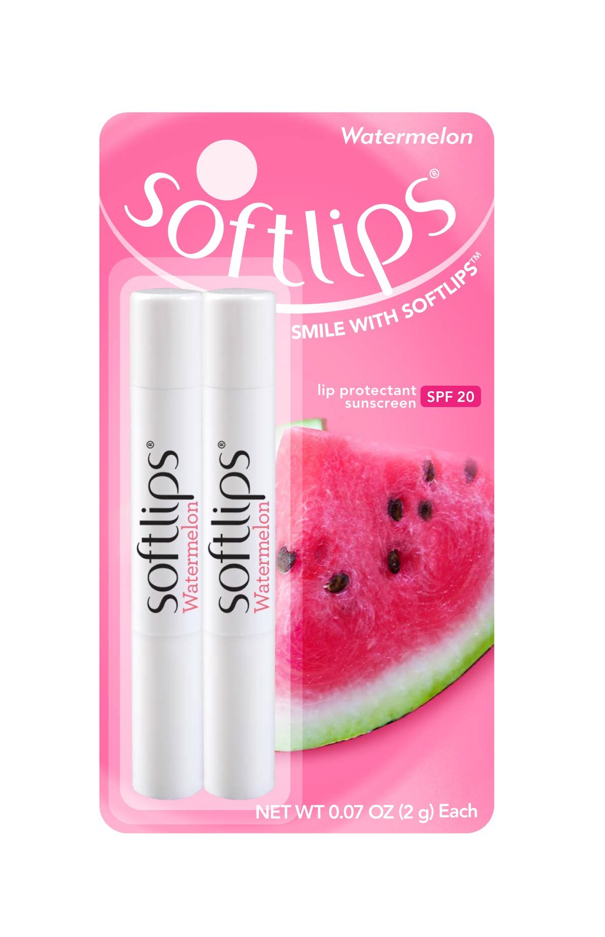 Softlips Protectant/Sunscreen SPF 20 Assorted Fun Flavors Lip Balm,2 Count (Pack of 6)