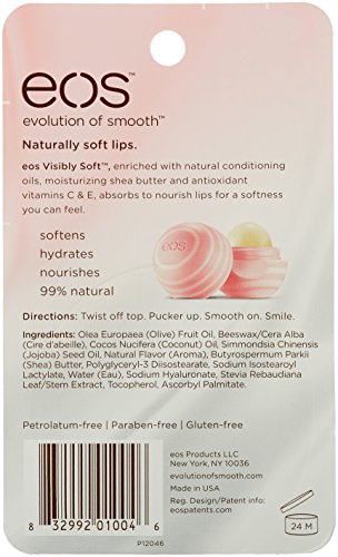 EOS Super Soft Shea Lip Balm, Coconut Milk 0.25 oz (Pack of 2)