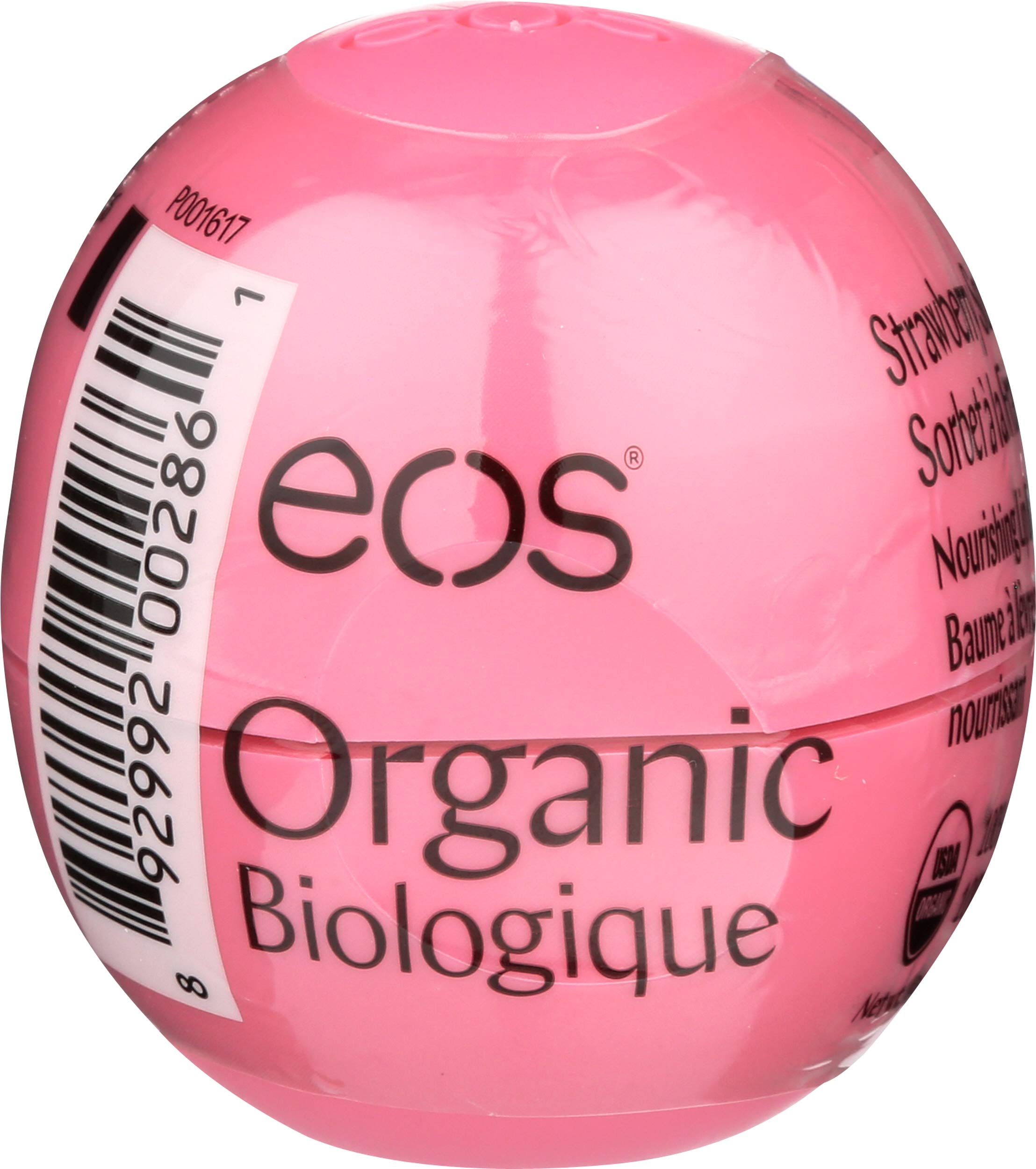 eos Lip Balm Smooth Sphere, Strawberry Sorbet, 0.25 Oz