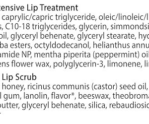 Burt’s Bees Conditioning Lip Scrub and Overnight Intensive Lip Treatment, With Ceramides, Exfoliates and Hydrates Lips 8 Hours, Natural Origin, 2 Jars, 0.25 oz