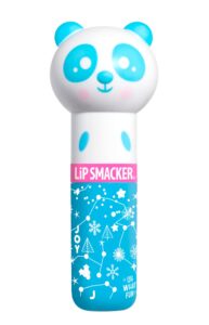 lip smacker lippy pals panda holiday, flavored moisturizing & smoothing soft shine lip balm, hydrating & protecting fun tasty flavors, cruelty-free & vegan - eggnog