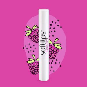 SoftLips Raspberry Lip Balm with SPF 20-2ct, 0.045 Count