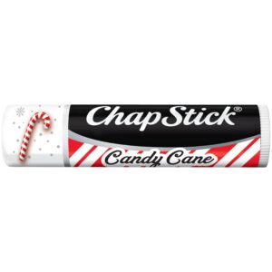 chapstick candy cane peppermint lip balm tube, candy cane lip balm and lip moisturizer for lip care - 0.15 oz