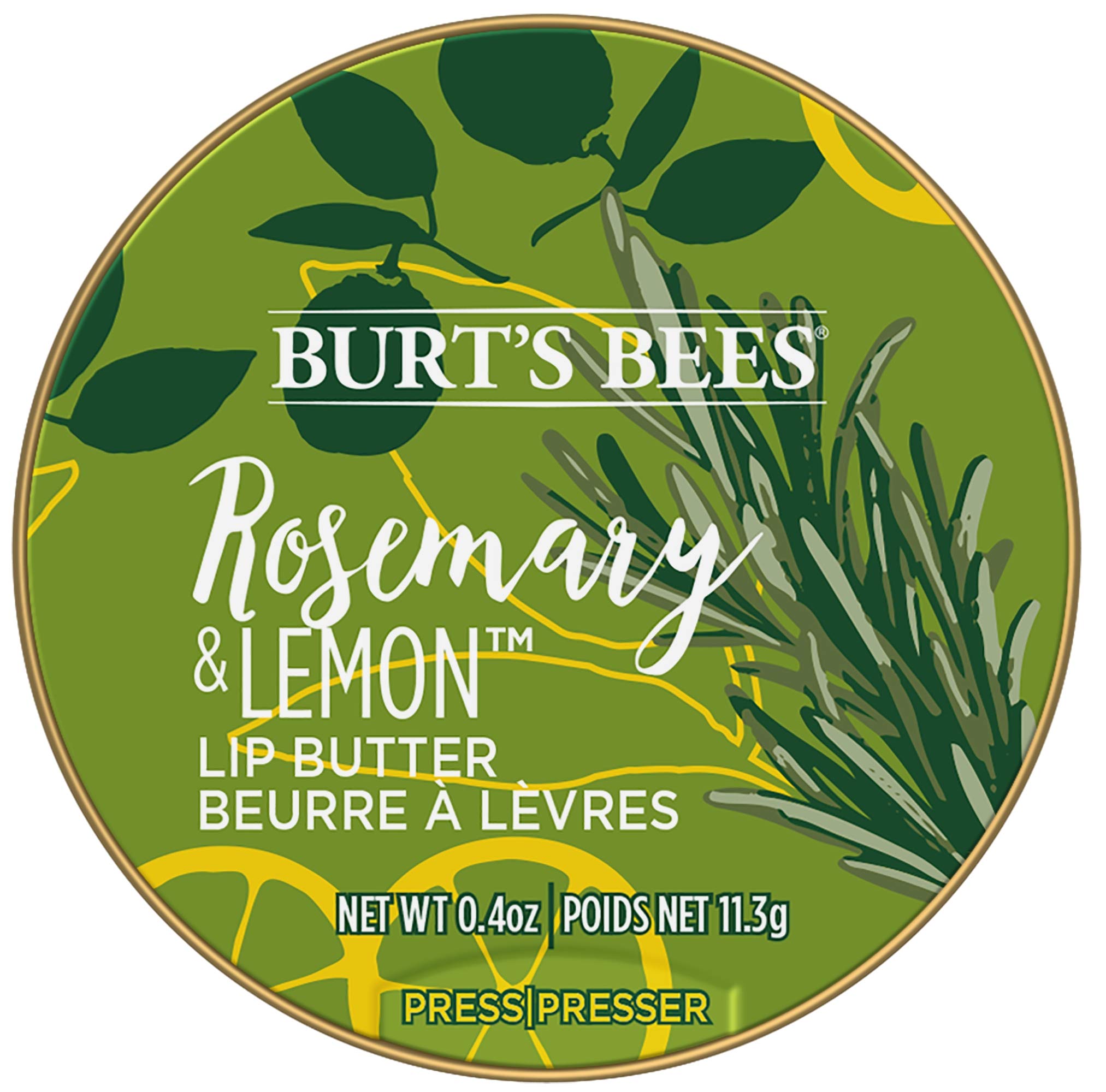 Burts Bees Rosemary and Lemon Lip Butter Unisex Lip Balm 0.4 oz