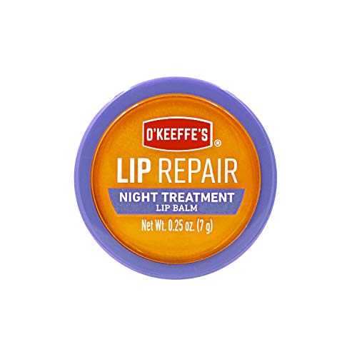 O'Keeffe's Lip Repair Night Treatment Lip Balm, 0.25 Ounce Jar, (Pack of 1)