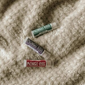 Mongo Kiss Shimmering Lip Balms (6 tubes, 2 packs) by Eco Lips 100% Natural Lip Balms featuring Organic Mongongo Oil, Cotton Candy, Sherbet and Blueberry Pie flavors - Made in USA.