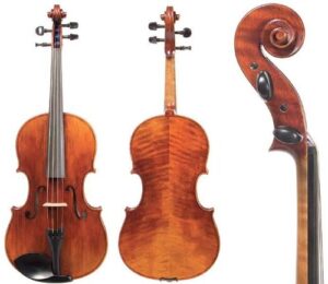 d z strad model 700 viola 16" outfit with bow, helicore strings, bow, shoulder rest, and rosin (16')