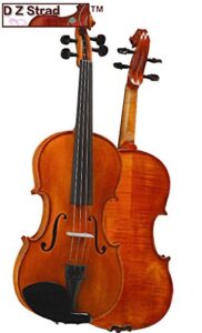 d z strad viola model 120 with strings, case, bow, shoulder rest and rosin (13" - size)