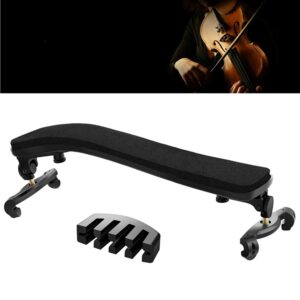 suewio violin shoulder rest for 1/2 size, adjustable violin shoulder rest for kids beginners with comfortable foam pad & height adjustable feet