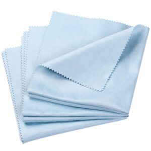 3 pcs flute cleaning cloth microfiber clean cloths violin cleaning cloth soft lint free guitar cleaning cloth for flute cello viola trumpet clarinet string instruments, 11.8x11.8inch