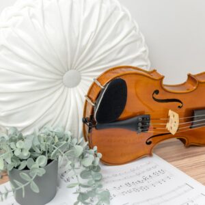 Foam Violin Chin Rest Pad with Adhesive Backing for Full Size 4/4 Also Fits 3/4 Chinrest