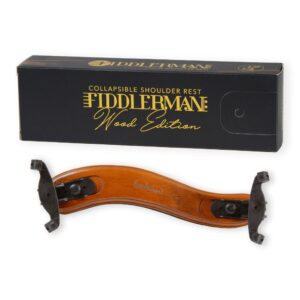 fiddlerman wood violin shoulder rest for 4/4 and 3/4 with collapsible and height adjustable feet