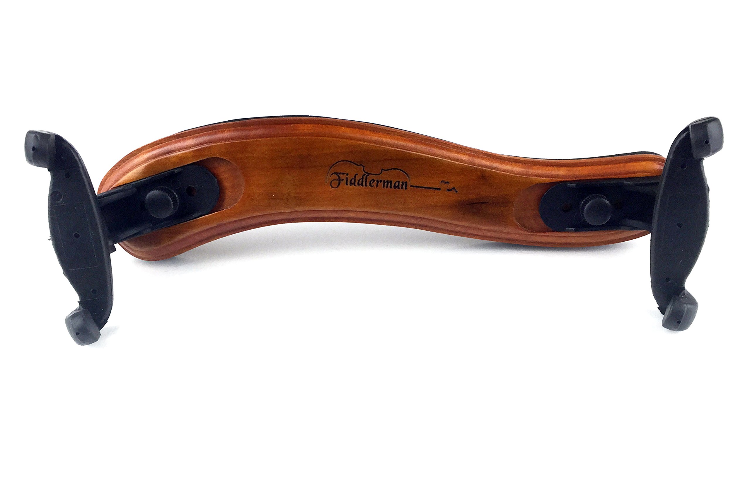 Fiddlerman Wood Violin Shoulder Rest for 4/4 and 3/4 with Collapsible and Height Adjustable Feet