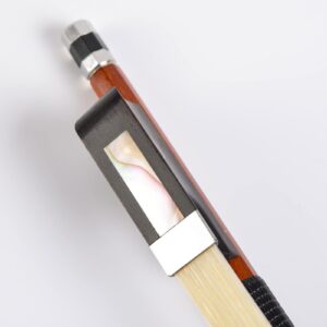 WinsterBow Brazilwood Ebony Violin Viola Cello Bow Full Size Ebony Frog with Natural Horsehair (Viola bow 3/4)