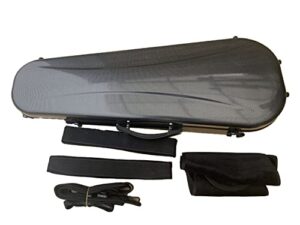 15/16 inch viola case hard carbon fiber viola box strong light viola bag (black)