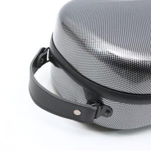 15/16 Inch Viola Case Hard Carbon Fiber Viola Box Strong Light Viola Bag (Black)