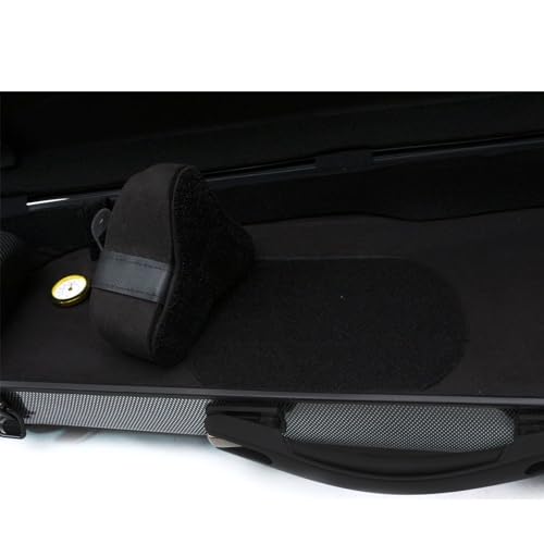 15/16 Inch Viola Case Hard Carbon Fiber Viola Box Strong Light Viola Bag (Black)