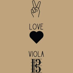 Peace, Love, Viola--Notebook for violists: Viola and alto clef journal, great gift for musicians & violists!