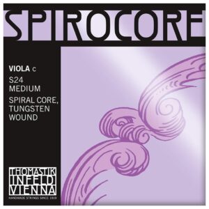 thomastik-infeld s24w spirocore viola strings, single c string, weich (light), 4/4 size, steel core, tungsten wound