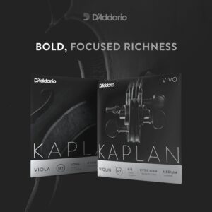 D'Addario Kaplan Vivo Viola Strings - Full Set - KV410 LM - Viola Strings - Long Scale, Medium Tension