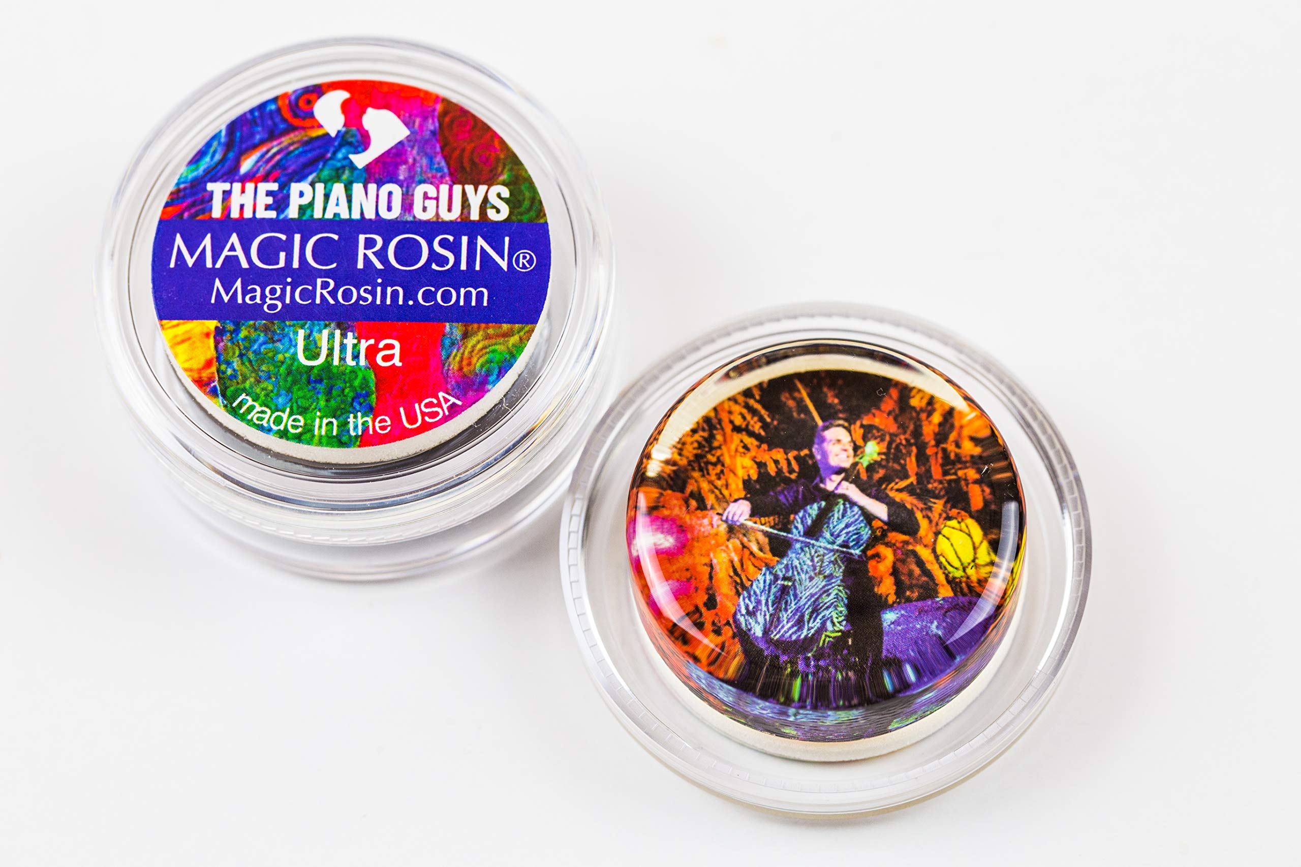 The Piano Guys Magic Rosin | Violin Rosin, Cello Rosin, Viola Rosin for Bows| Light Low Dust Resin| Violin Bow Rosin Accessories (Jungle Book/Sarabande)