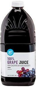 amazon brand - happy belly grape juice, bottle, 64 fl oz (pack of 1)