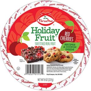 paradise red cherries, 8 ounce