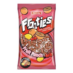 fruit punch frooties - tootsie roll chewy candy - 360 piece count, 38.8 oz bag