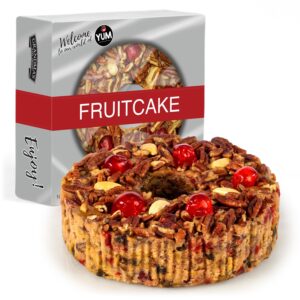 beatrice bakery co. original fruitcake, grandma's old fashioned fruit and nut freshly made, brandy, bourbon and rum fruitcake, est. 1917 (32 oz box)