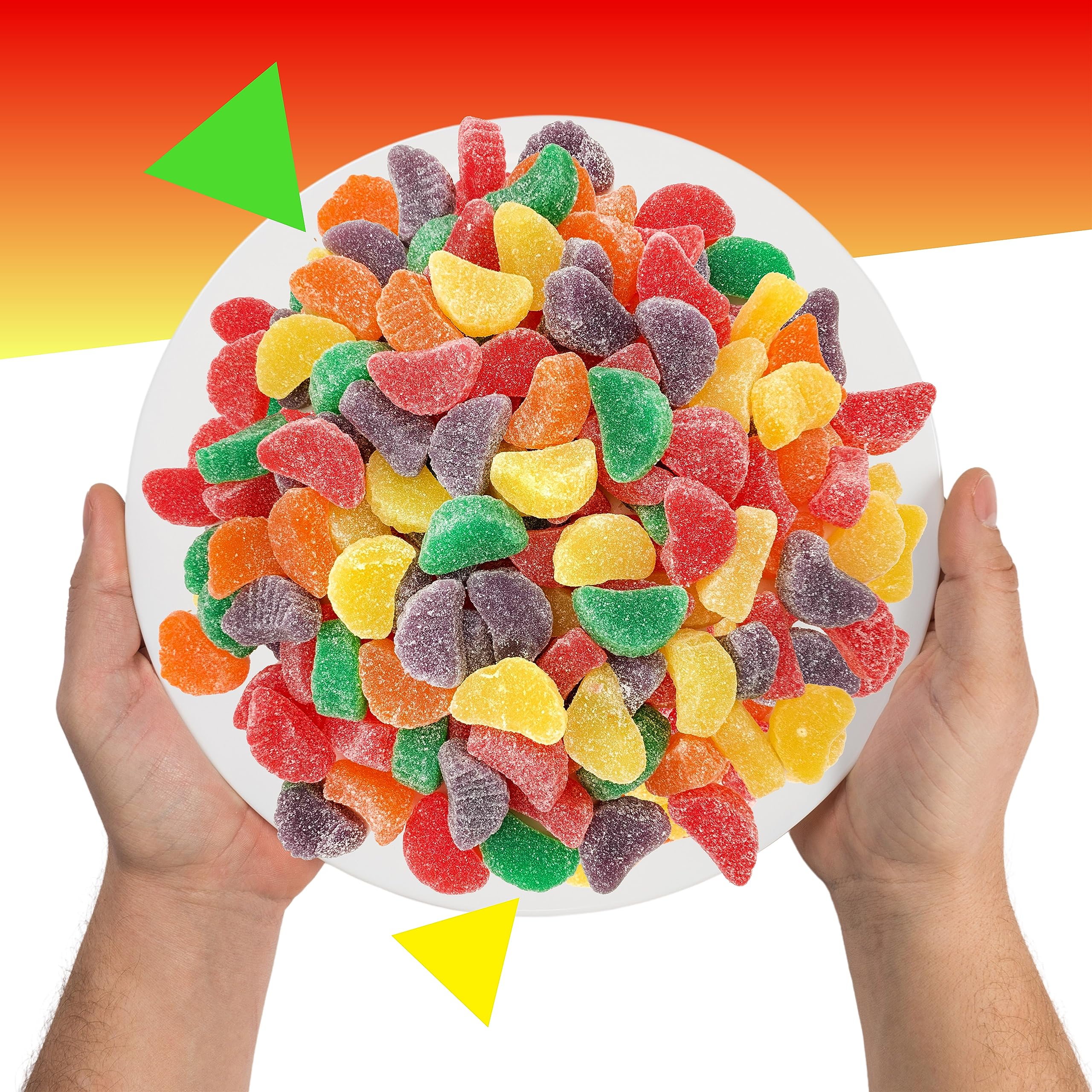 Assorted Fruit Slices Jelly Candy (2 Pound Bag)