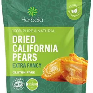 Dried Pears No Sugar Added 16 oz. Dried Fancy Pears Fresh Fruit, Dehydrated California Grown Pears, Unsweetened Dried Pears. All Natural, Non GMO. No Sugar Added Pears, 1 Pound