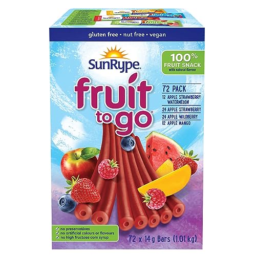 SunRype Fruit to Go (72ct) 14g (0.49 oz.) Snacks, Variety Pack (Imported from Canada)