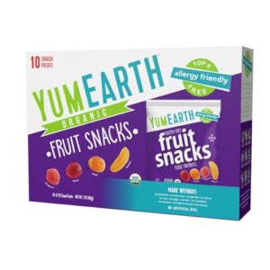 yumearth organic fruit snacks box, 0.7 ounce (pack of 10)