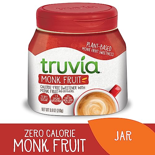 Truvia Calorie-Free Sweetener from the Monk Fruit Spoonable, 9.8 oz Monkfruit Jar