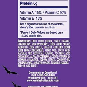 Halloween Treats Fruit Snack Welch's Gummy Flavor | 85 Fun Size Pouch - 0.5 Ounce Each | Shapes - Ghost Bat Jack-O-Lantern Witches Haunted House | Trick Treat Party Event - Muchai Card & Bag Included