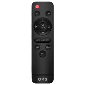 remote control replacement for oxs s3 soundbar, black