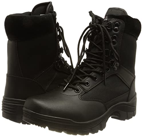 Mil-Tec Men's Combat Boots, Black, 8 US