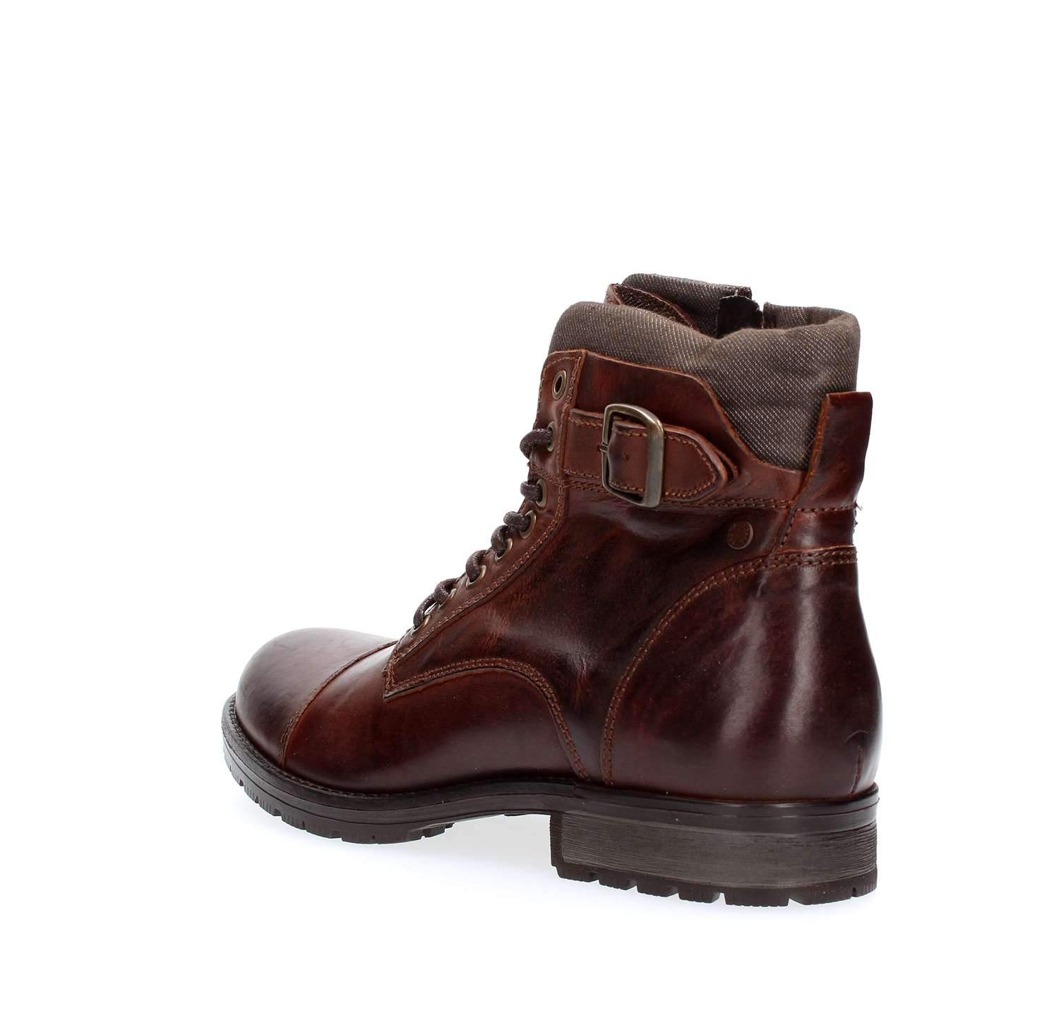 JACK & JONES Men's Biker Boots, Brown Brown Stone Brown Stone, 7