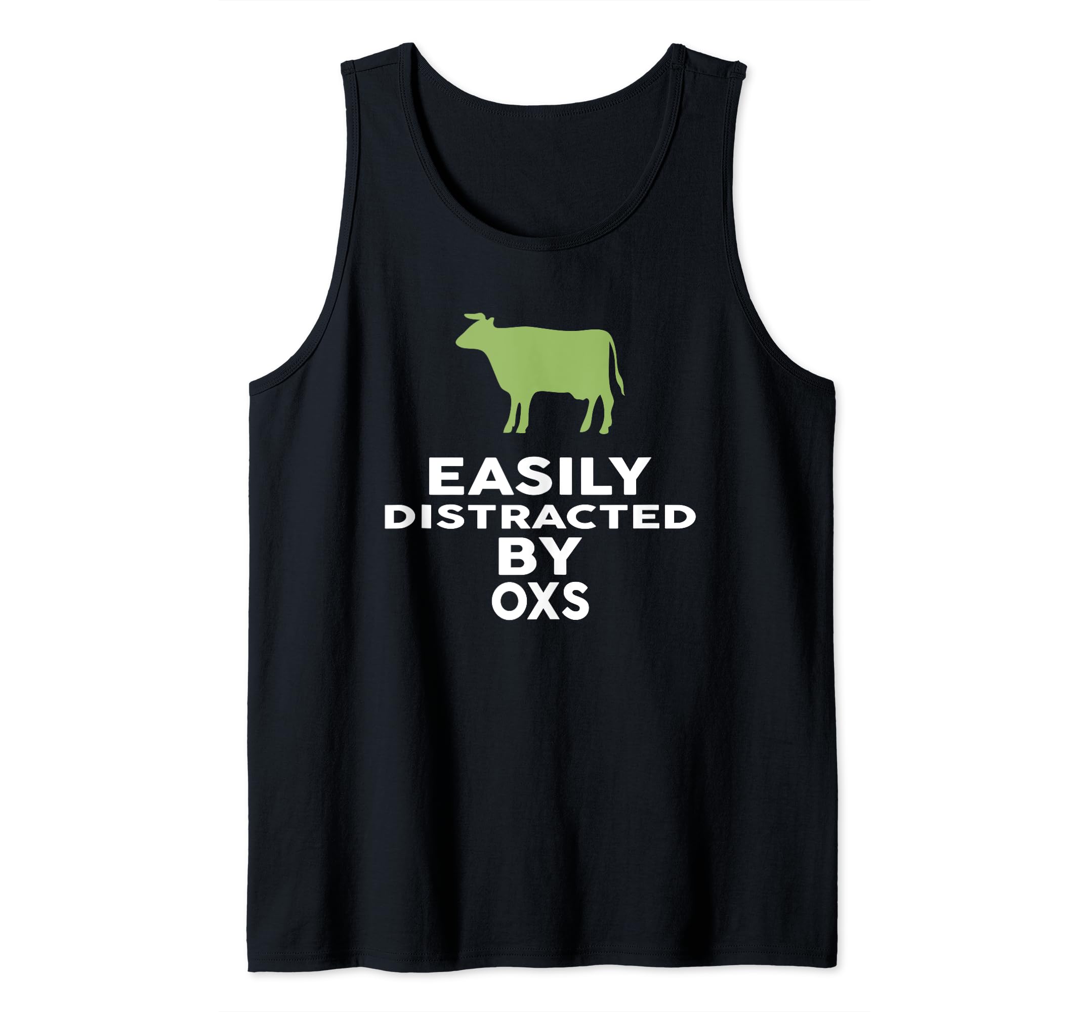 Easily Distracted by OXS T-Shirt Funny OX Tank Top